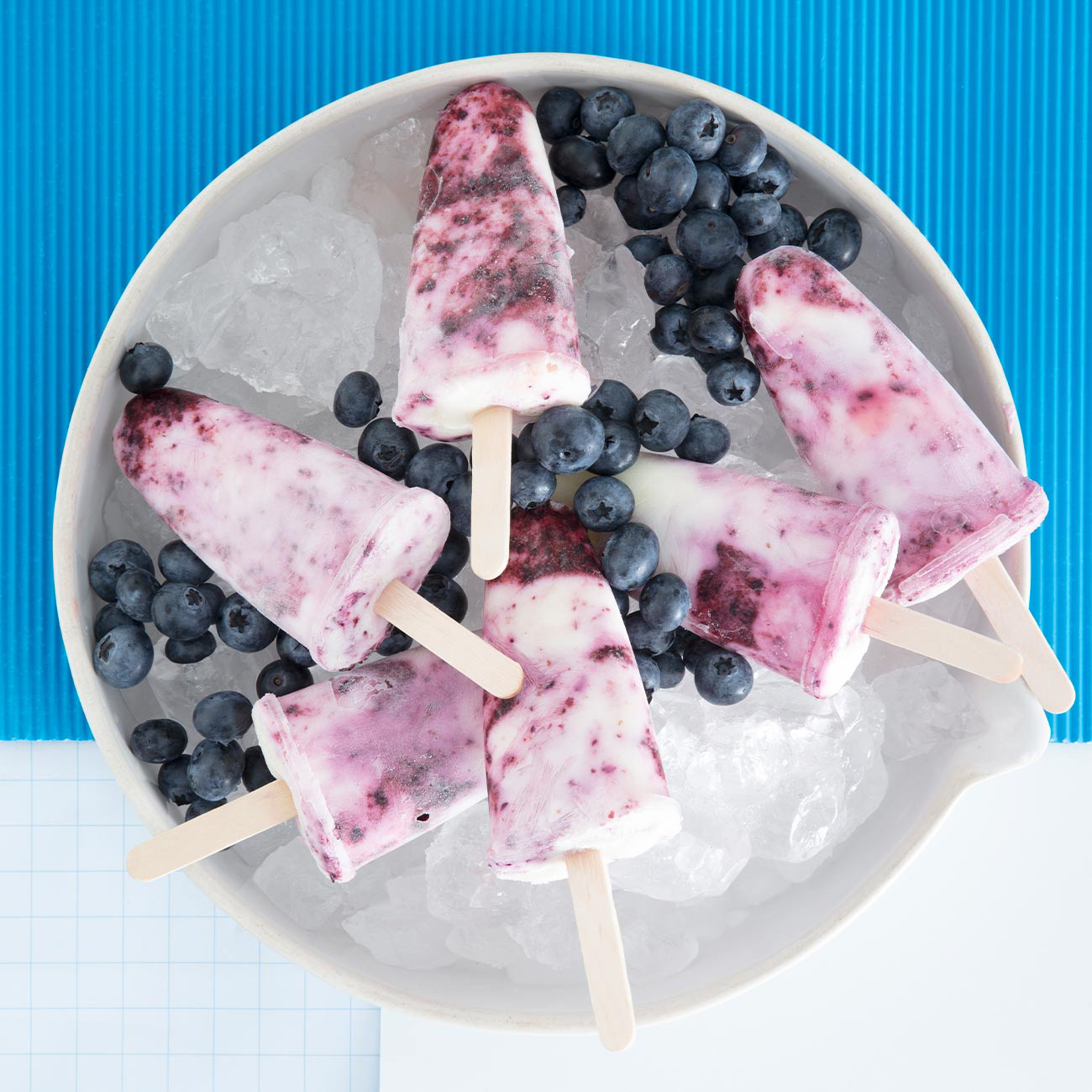 Blueberry & Yoghurt Swirl Popsicles Recipe | Woolworths