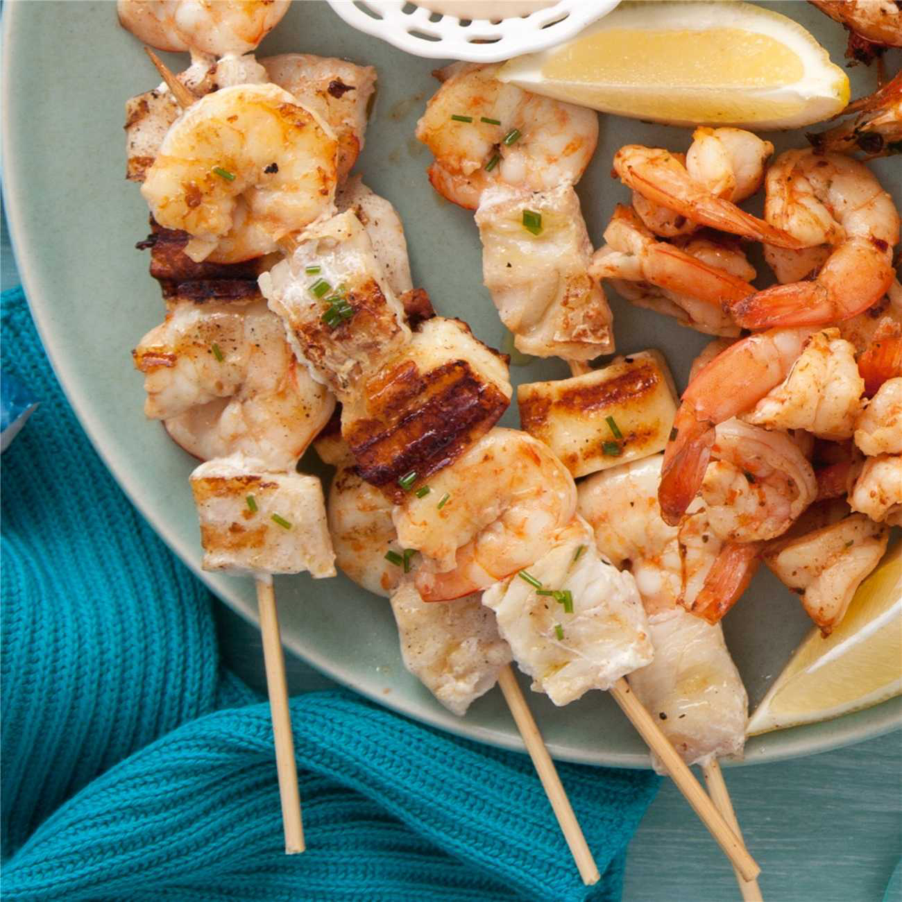 Ling & Prawn Skewers Recipe | Woolworths