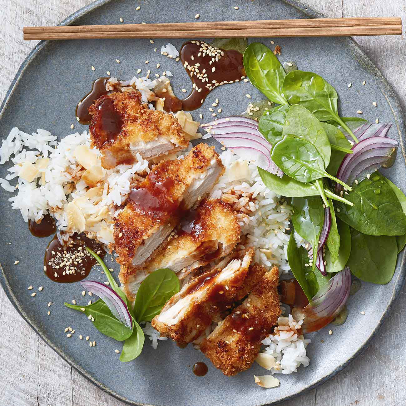 Pork Katsu With Coconut Rice Recipe | Woolworths