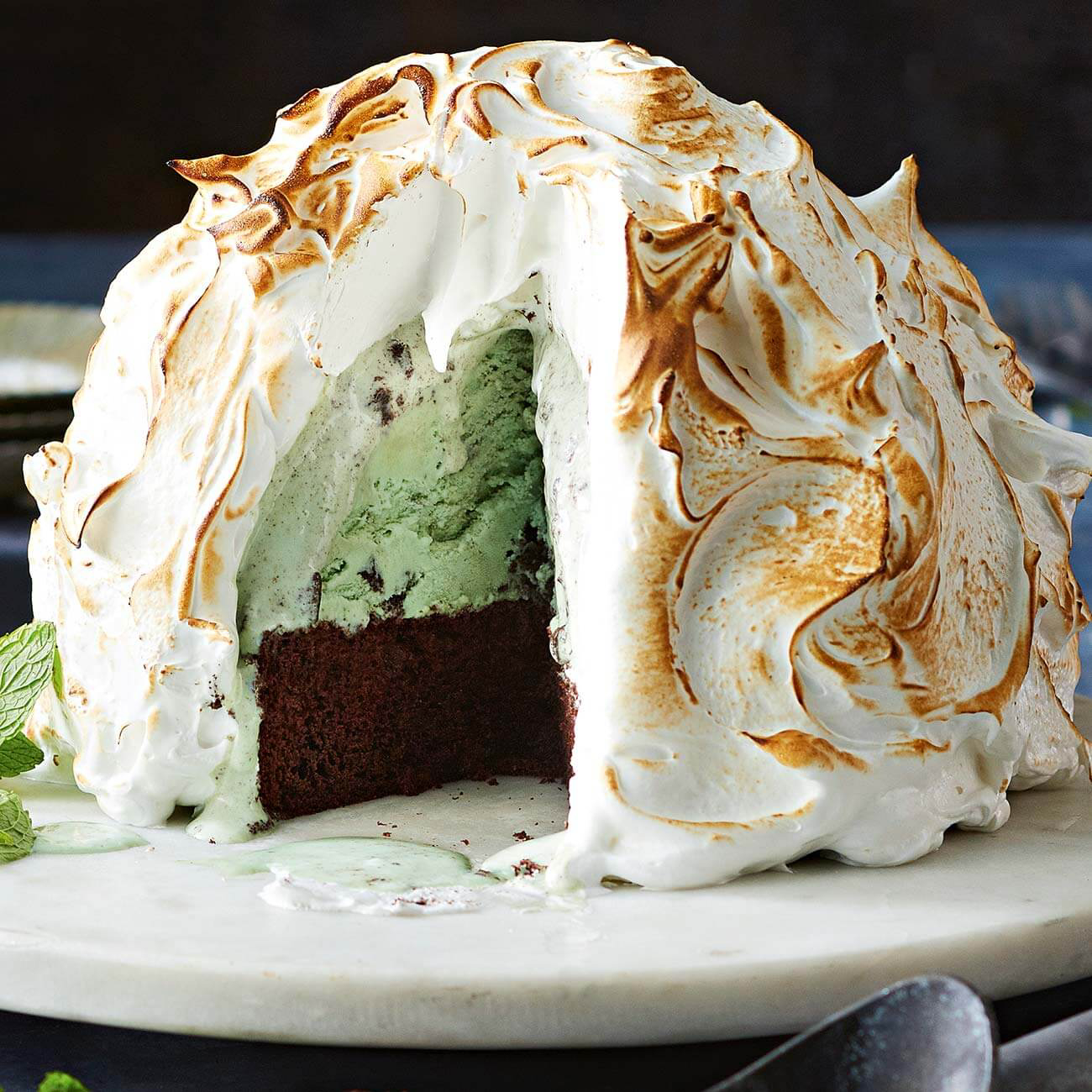 Choc-Mint Bombe Alaska Recipe | Woolworths