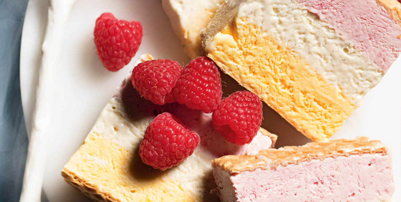 Vanilla, Mango & Raspberry Slice Recipe | Woolworths