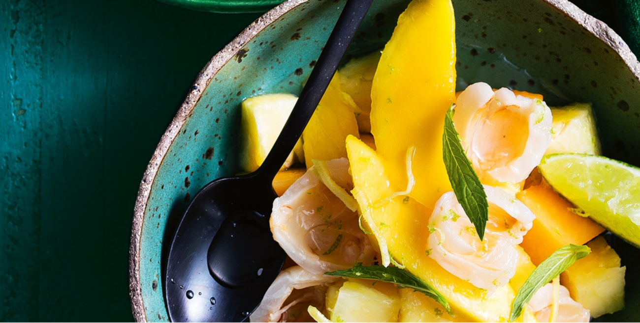 Lychee Summer Fruit Salad With Ginger Syrup Recipe | Woolworths