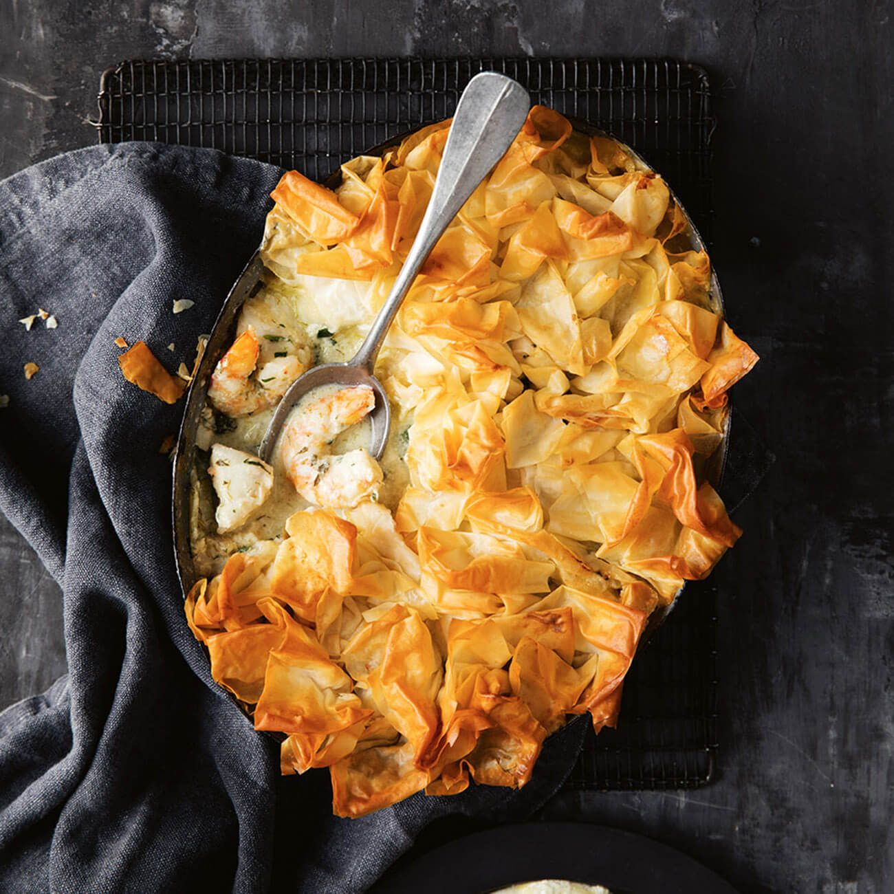 Fish, Prawn & Fennel Filo Pie Recipe | Woolworths