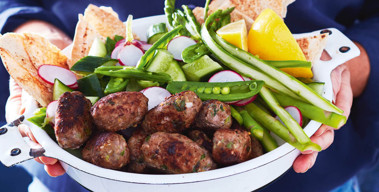 Turkey Kofte With Spring Fattoush Recipe | Woolworths
