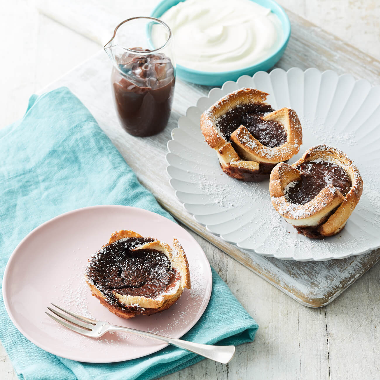 Chocolate Custard Bread Crust Tarts Recipe | Woolworths