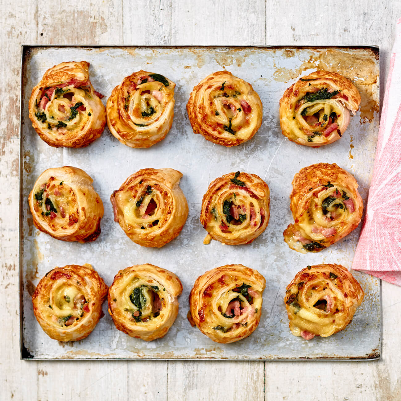 Ham Mustard And Spinach Scrolls Recipe | Woolworths