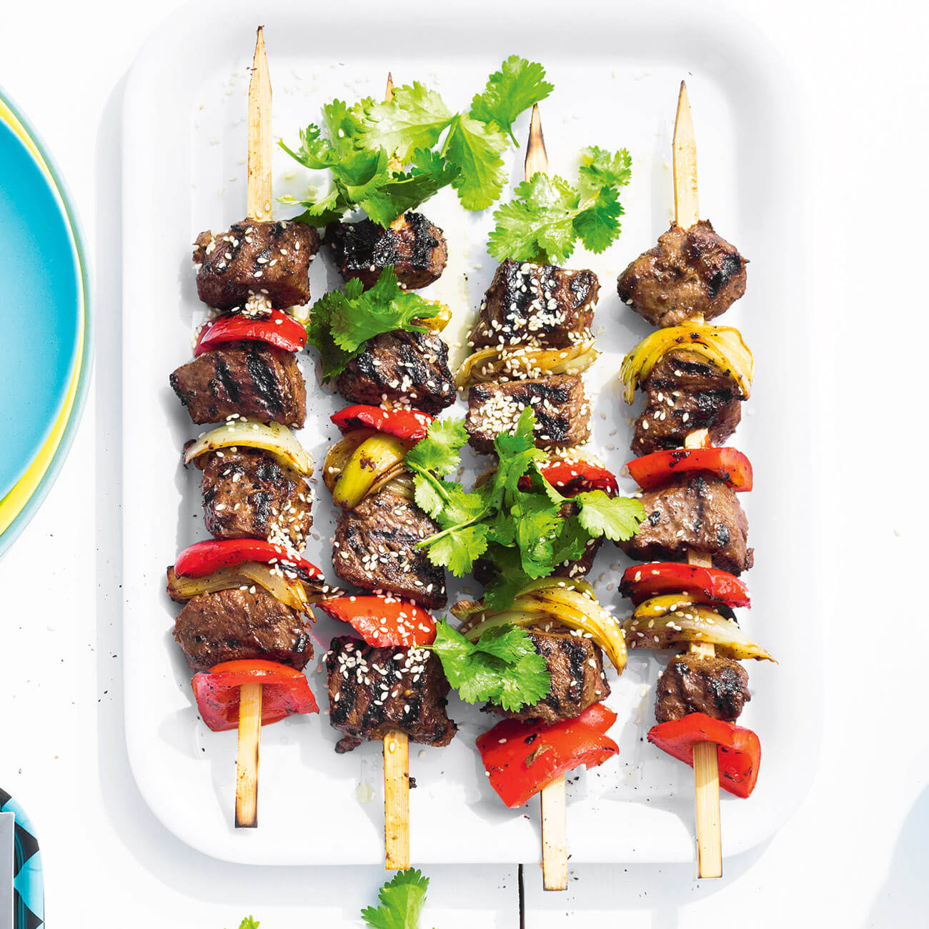 Beef & Capsicum Skewers Recipe | Woolworths