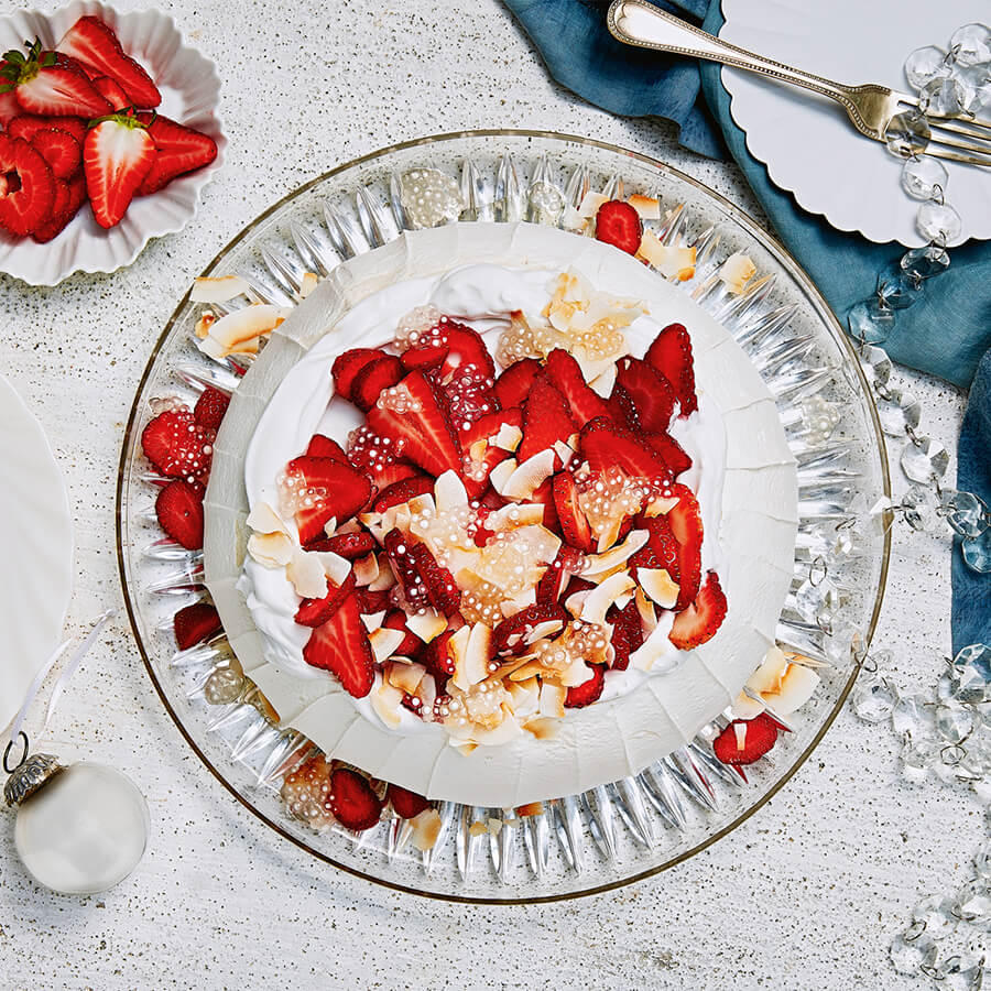 Coconut And Strawberry Pavlova Recipe | Woolworths