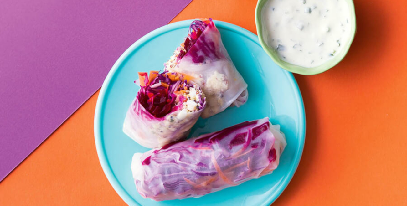 Egg & Beetroot Rice Paper Rolls Recipe | Woolworths