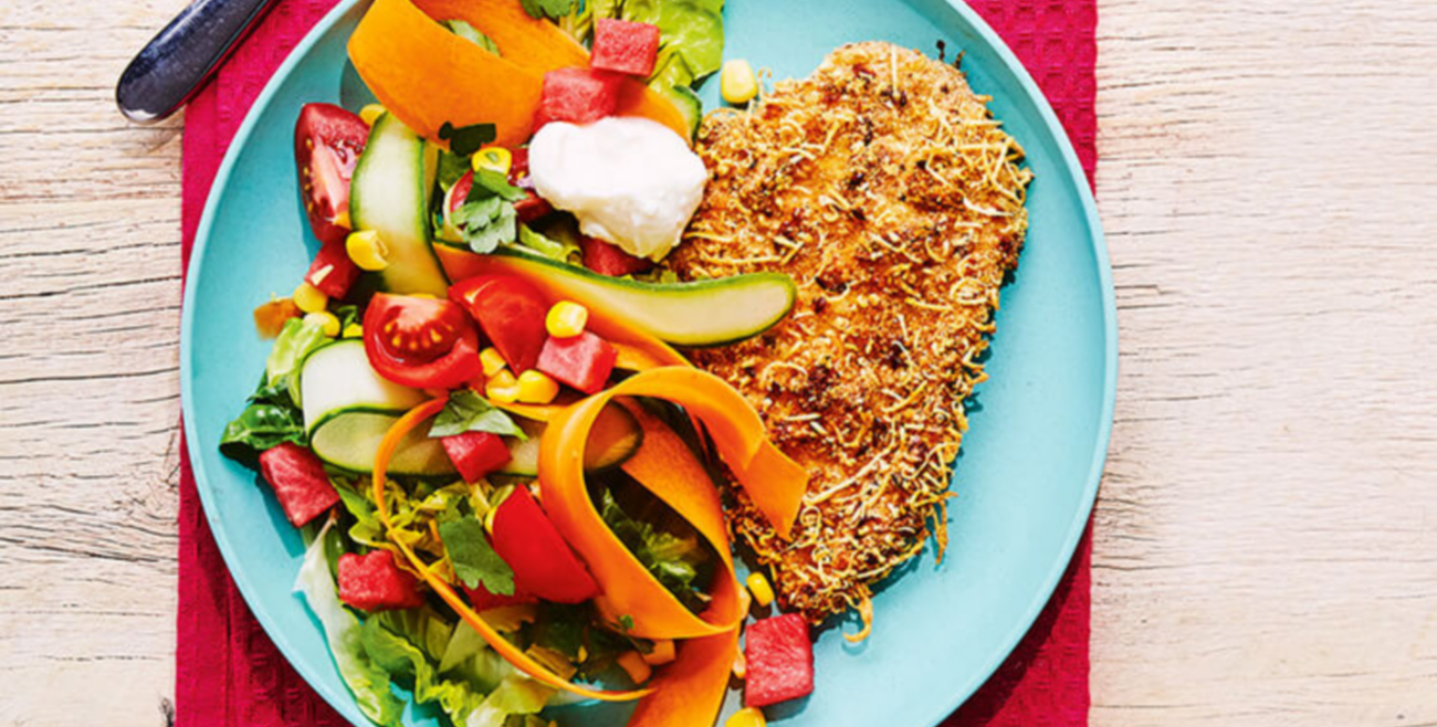 Homemade Chicken Schnitzel & Salad Recipe | Woolworths