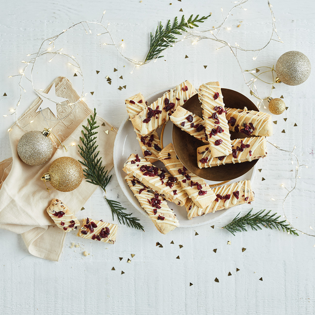 Cranberry & White Chocolate Shortbread Recipe | Woolworths