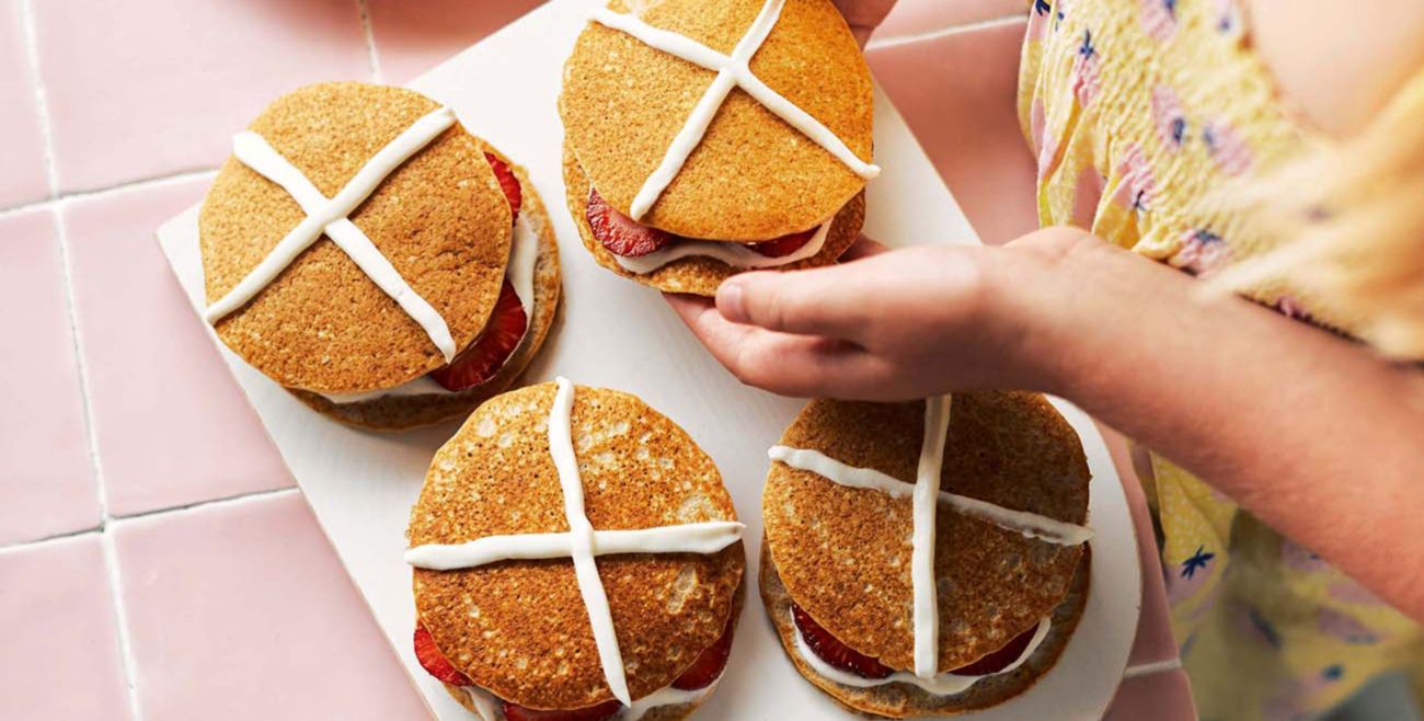 Hot Cross Bun Pancake Stacks Recipe | Woolworths