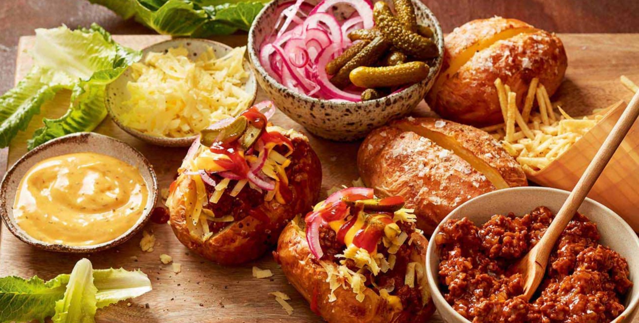 Cheeseburger Jacket Potato Platter Recipe | Woolworths