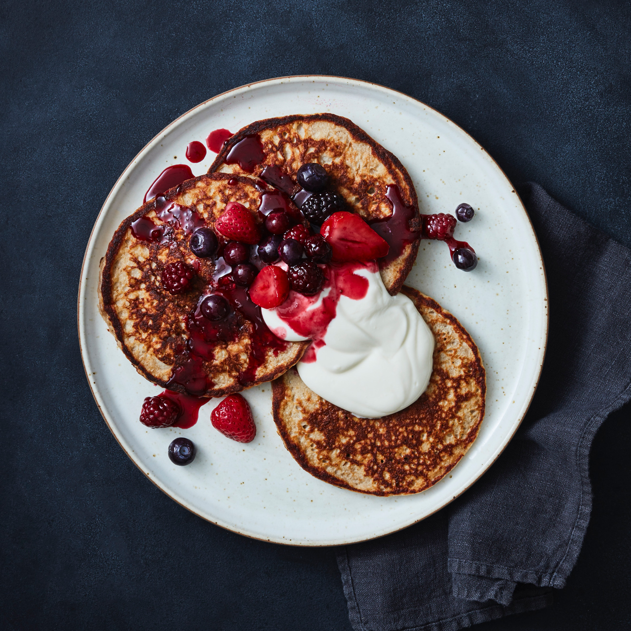 Healthier Pancakes With Berries Recipe | Woolworths