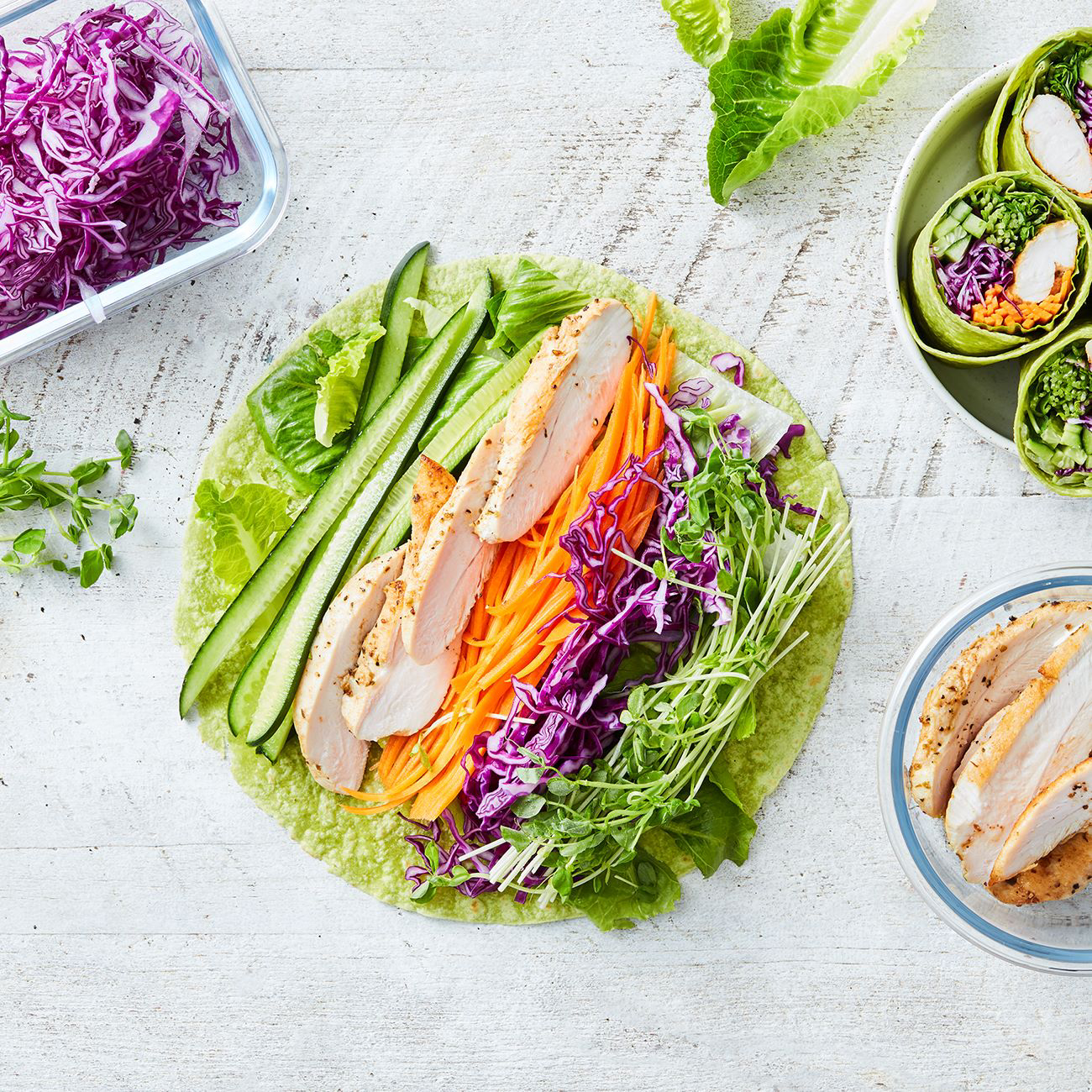 Salad & Chicken Wraps Recipe | Woolworths