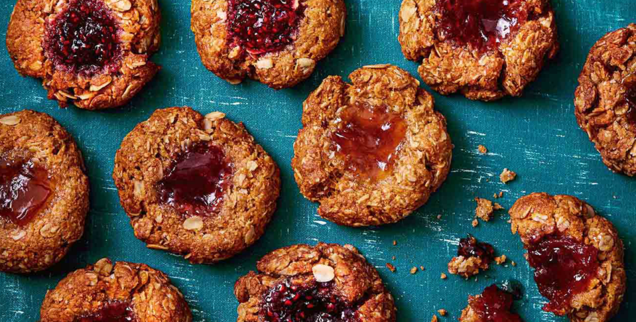 Jammy Crumble Cookies Recipe | Woolworths