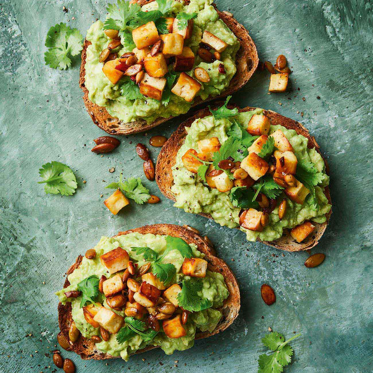 Smashed Avo On Toast With Fried Haloumi Recipe | Woolworths