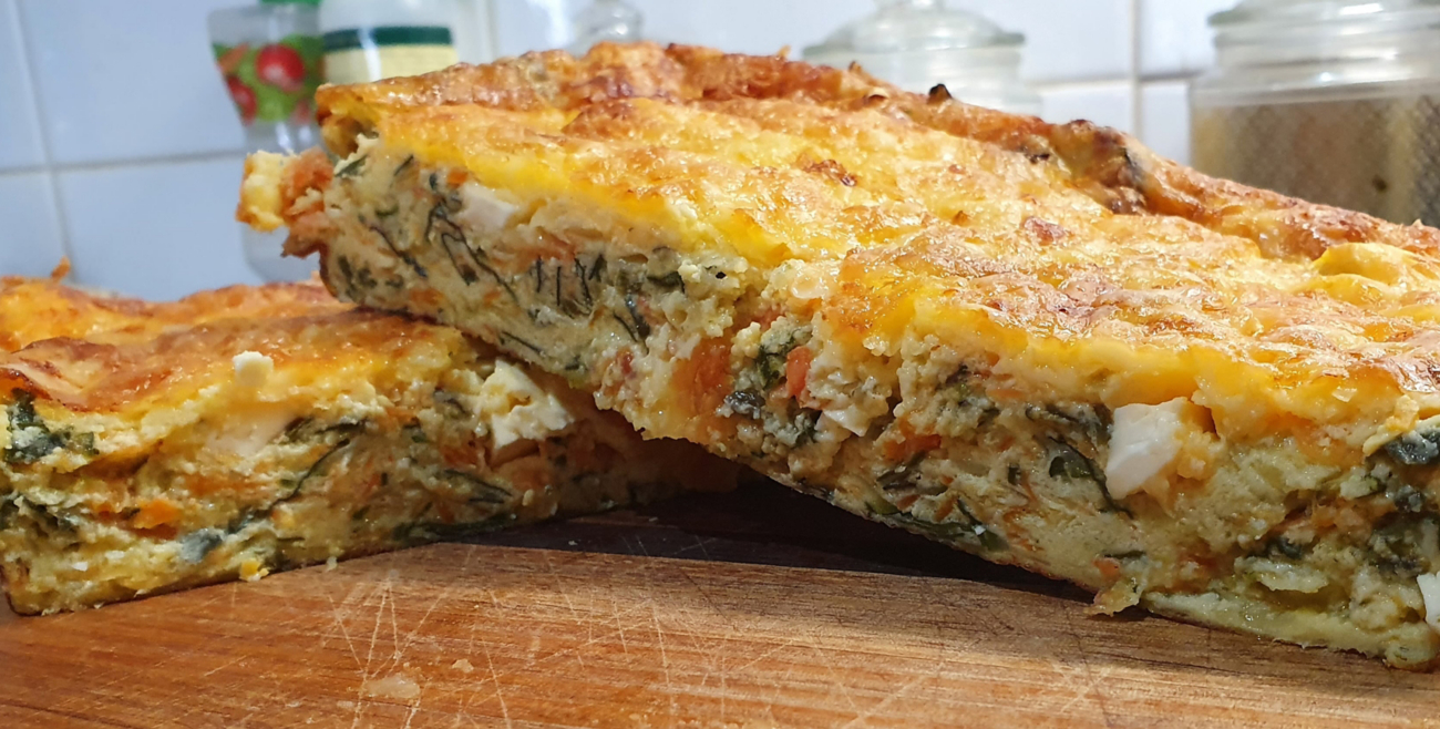 Zucchini Sweet Potato and Spinach Slice Recipe | Woolworths