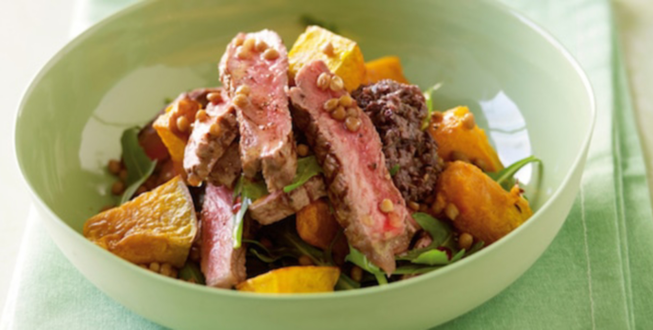 Pumpkin, Lentil, Rocket & Beef Salad Recipe | Woolworths